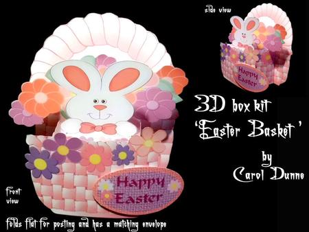 3D Box 'easter Basket' - CUP306603_173 | Craftsuprint