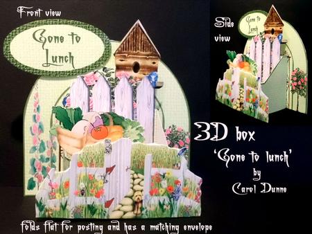 3D Box ' Gone to Lunch' - CUP308323_173 | Craftsuprint