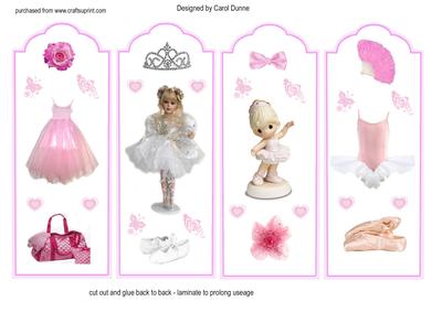 Ballet Bookmarks - CUP314146_173 | Craftsuprint