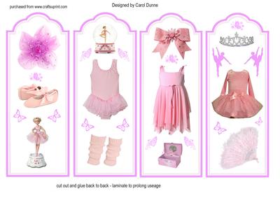 Ballet Bookmarks 2 - CUP317901_173 | Craftsuprint