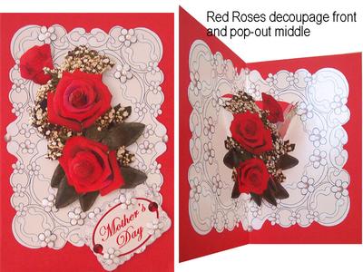 Red Rose Pop Out Kit - CUP39380_173 | Craftsuprint