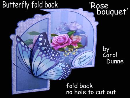 Butterfly Fold Back Rose Bouquet - CUP453078_173 | Craftsuprint