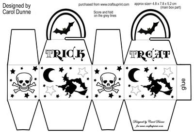 Halloween Box - Black & White - CUP472270_173 | Craftsuprint
