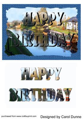 Canal- See Through Letter Card - CUP518372_173 | Craftsuprint