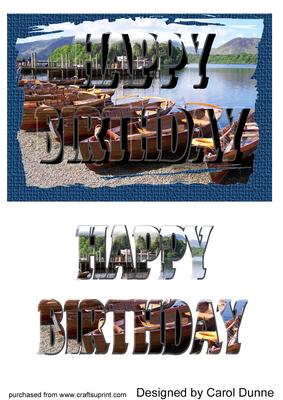 Derwent Water - See Through Letters Card - CUP518382_173 | Craftsuprint