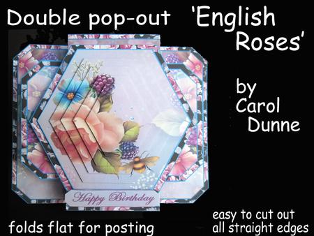 3D Double Pop-out - English Roses - CUP521075_173 | Craftsuprint