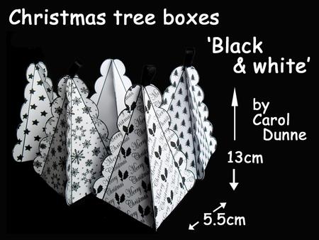 Christmas Tree Boxes - Black & White Set - CUP571082_173 | Craftsuprint