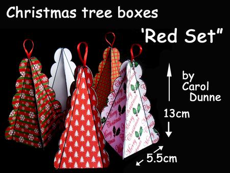 Christmas Tree Boxes - Red Set - CUP571084_173 | Craftsuprint