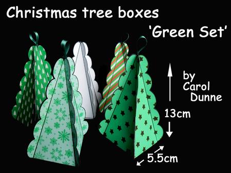 Christmas Tree Boxes - Green Set - CUP571085_173 | Craftsuprint