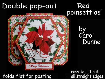 Double Pop-out 'red Poinsettias' - CUP572422_173 | Craftsuprint