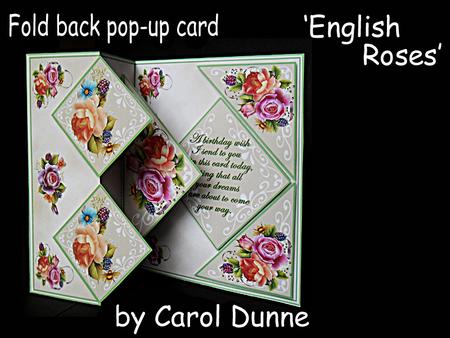 Fold Back Pop-up - English Roses - CUP577636_173 | Craftsuprint