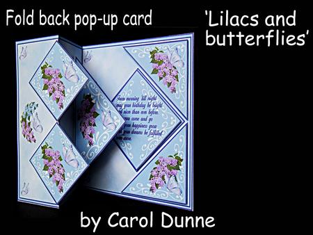 Fold Back Pop-up - Lilac & Butterflies - CUP577641_173 | Craftsuprint