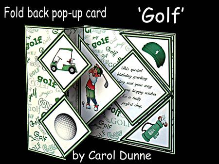 Fold Back Pop-up - Golf - CUP580714_173 | Craftsuprint