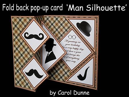 Fold Back Pop-up Man Silhouette - CUP581549_173 | Craftsuprint