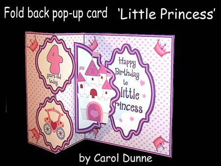 Fold Back Pop - Little Princess - CUP582949_173 | Craftsuprint