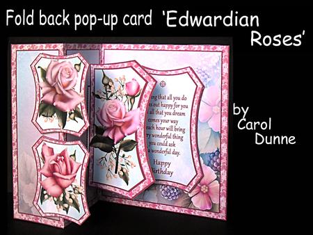 Fold Back Pop-up- Edwardian Roses - CUP590559_173 | Craftsuprint