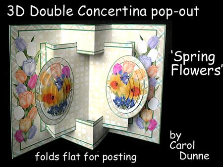 3D Concertina Pop-out - Spring Flowers - CUP606710_173 | Craftsuprint