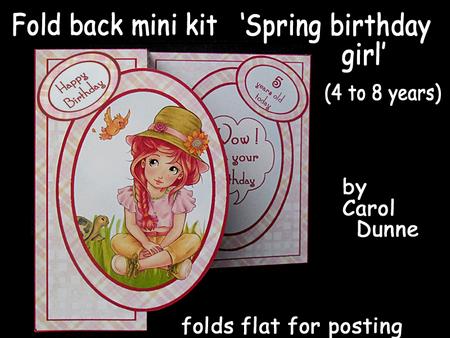 Fold Back - Spring Birthday Girl (4 to 8 Years) - CUP618272_173 ...