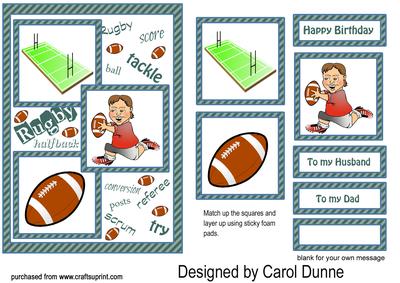 Three Squares - Rugby - CUP646597_173 | Craftsuprint