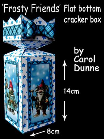 Flat Bottom Cracker Box- Frosty Friends - CUP654364_173 | Craftsuprint