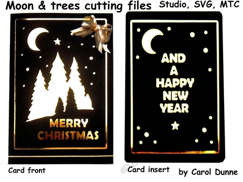 Moon & trees cutting files - CUP843554_173 | Craftsuprint