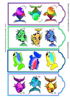 Fish Bookmarks - CUP94955_173 | Craftsuprint