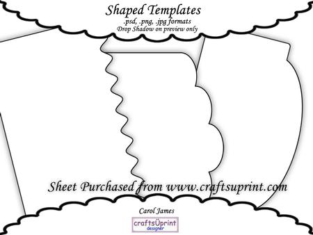 Shaped Edge Templates 1 - CUP197499_1010 | Craftsuprint