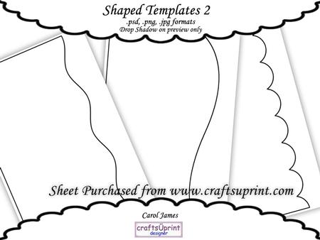 Shaped Edge Templates 2 - CUP197503_1010 | Craftsuprint