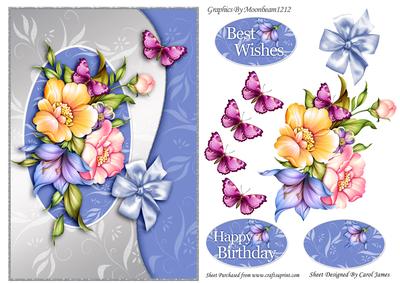 Floral Elegance - Topper - CUP325006_1010 | Craftsuprint