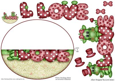 Rocker Card - Valentine 1 - CUP387402_1010 | Craftsuprint