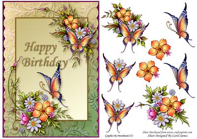 Card Front - Birthday 3 - CUP396024_1010 | Craftsuprint