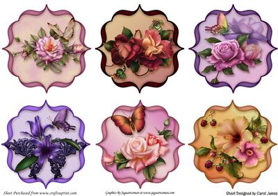 Toppers - Floral 1 - CUP540788_1010 | Craftsuprint