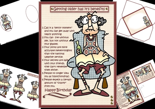 Gus the benefits of getting older mini kit - CUP1002513_1209 | Craftsuprint