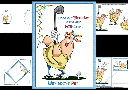 Jason and his golf game mini kit - CUP1038096_1209 | Craftsuprint