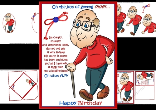 Gerald the joys of getting older mini kit - CUP1040721_1209 | Craftsuprint