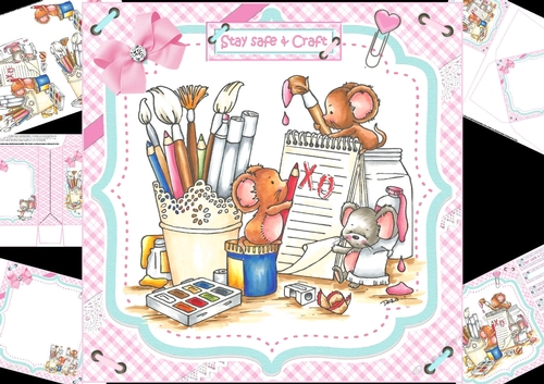 8x8 Stay safe and craft mini kit - CUP1042395_1209 | Craftsuprint