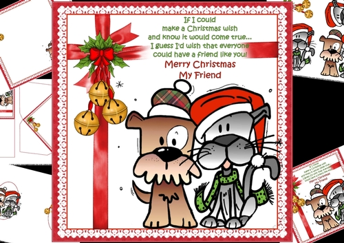 8x8 My Christmas furry friends mini kit - CUP1083770_1209 | Craftsuprint