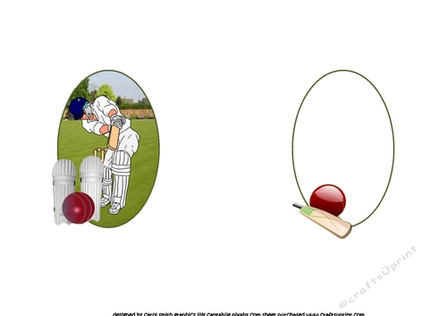 7x7 Its all about cricket insert - CUP1107474_1209 | Craftsuprint