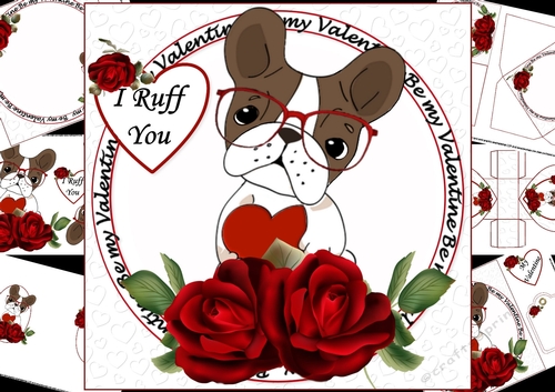 8x8 I Ruff you Valentine mini kit - CUP1139236_1209 | Craftsuprint