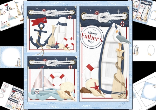 8x8 Sailing dad fathers day or birthday mini kit - CUP1209912_1209 ...