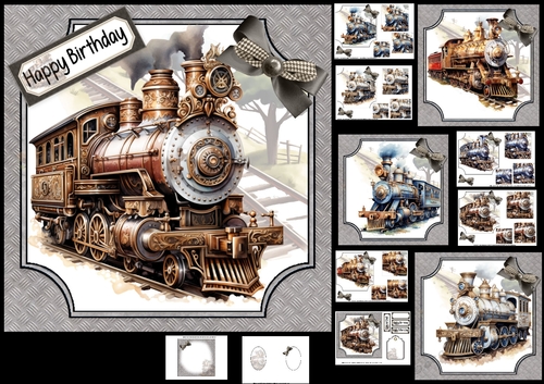 7x7 Its all about the trains choice of four mini kit - CUP1270687_1209 ...