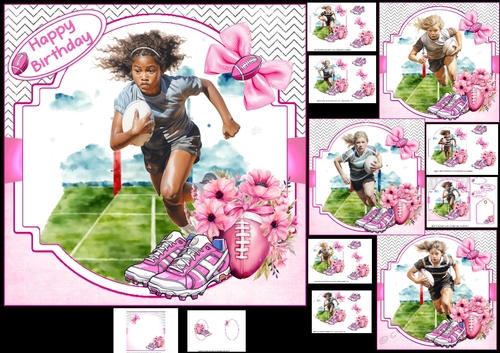 7x7 the girl loves rugby choice of four mini kit - CUP1290099_1209 ...