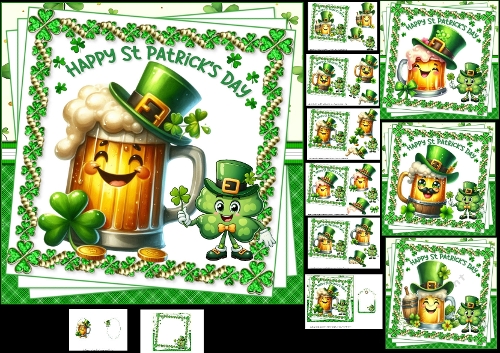 7x7 A pint of Irish cheer choice of four mini kit - CUP1359785_1209 ...