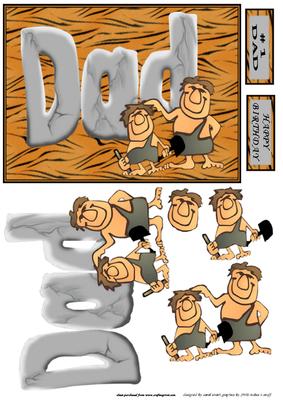 My Dad the Caveman - CUP206827_1209 | Craftsuprint