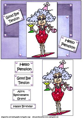 Stella Says Goodbye Tension Quick Card - CUP216915_1209 | Craftsuprint