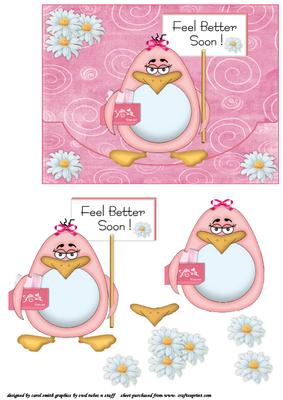 Get Well Penguin - CUP219200_1209 | Craftsuprint