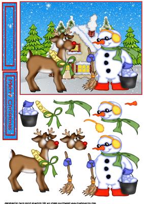 Rudolf and the Funky Snowman - CUP232881_1209 | Craftsuprint