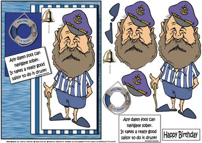 Barnacle Bill Knows How to Navigate - CUP235580_1209 | Craftsuprint