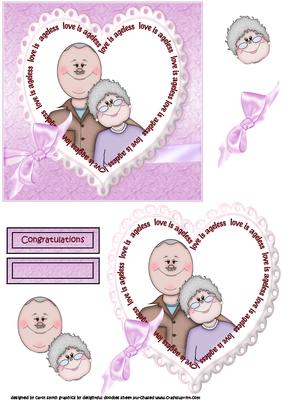 Love is Ageless Anniversary Pink - CUP255632_1209 | Craftsuprint