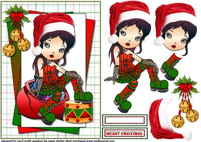 The Goth Girl Christmas - CUP262148_1209 | Craftsuprint